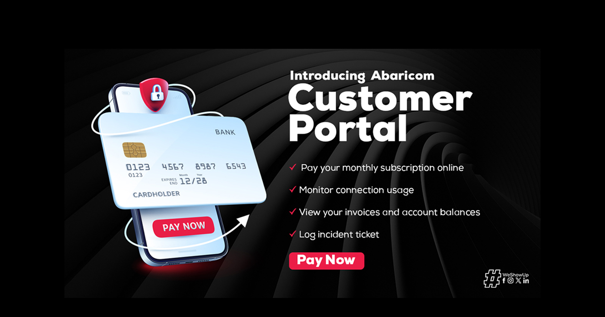 AbariCom – Internet – Wireless – Fibre – We Show Up!